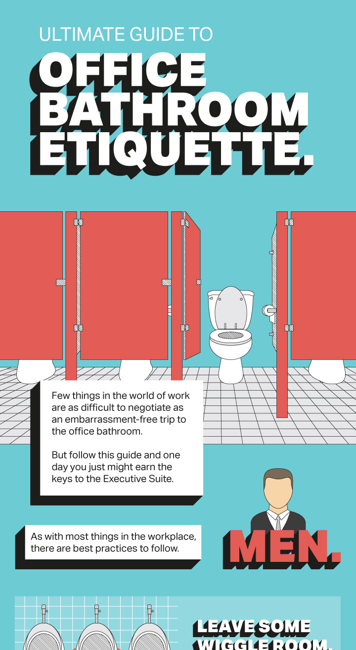 Ultimate Guide To Office Bathroom Etiquette Venngage Infographic Examples