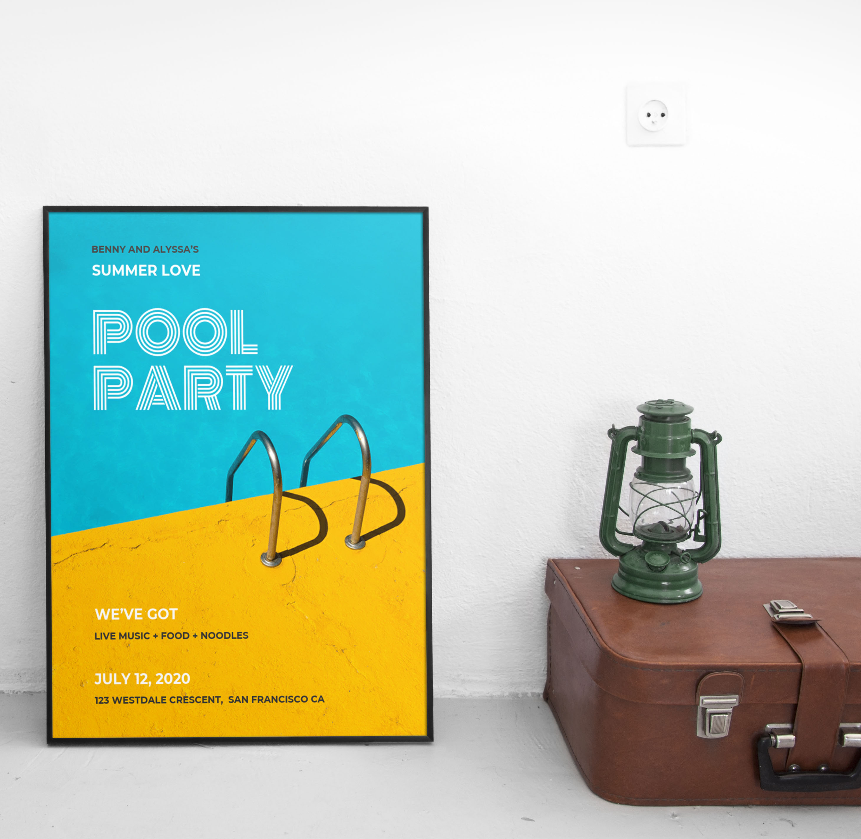 Colorful Modern Pool Party Event Poster Example2 - 1000+ Infographics ...