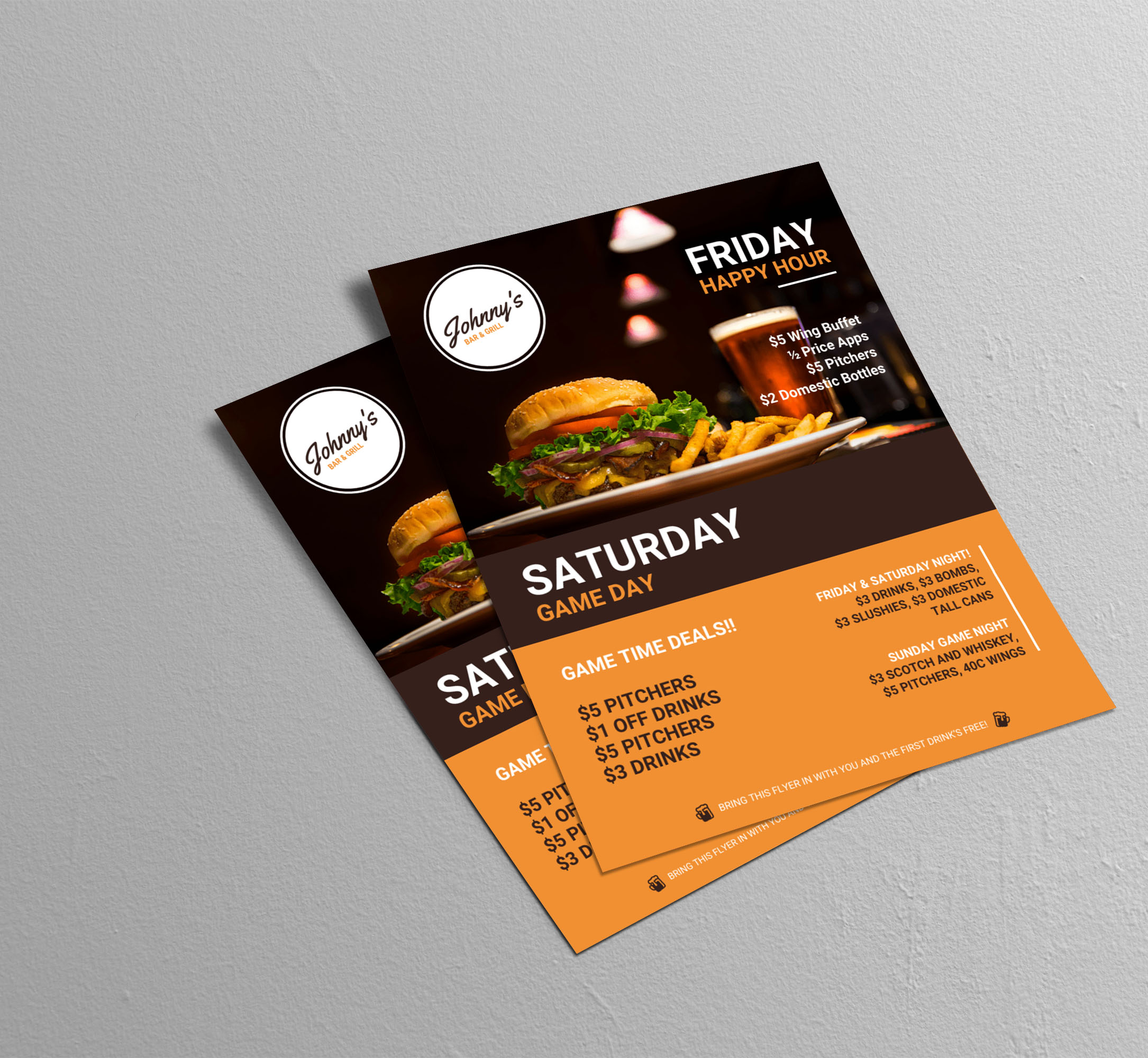 Creative Bar Restaurant Event Flyer Idea Venngage Flyer Examples