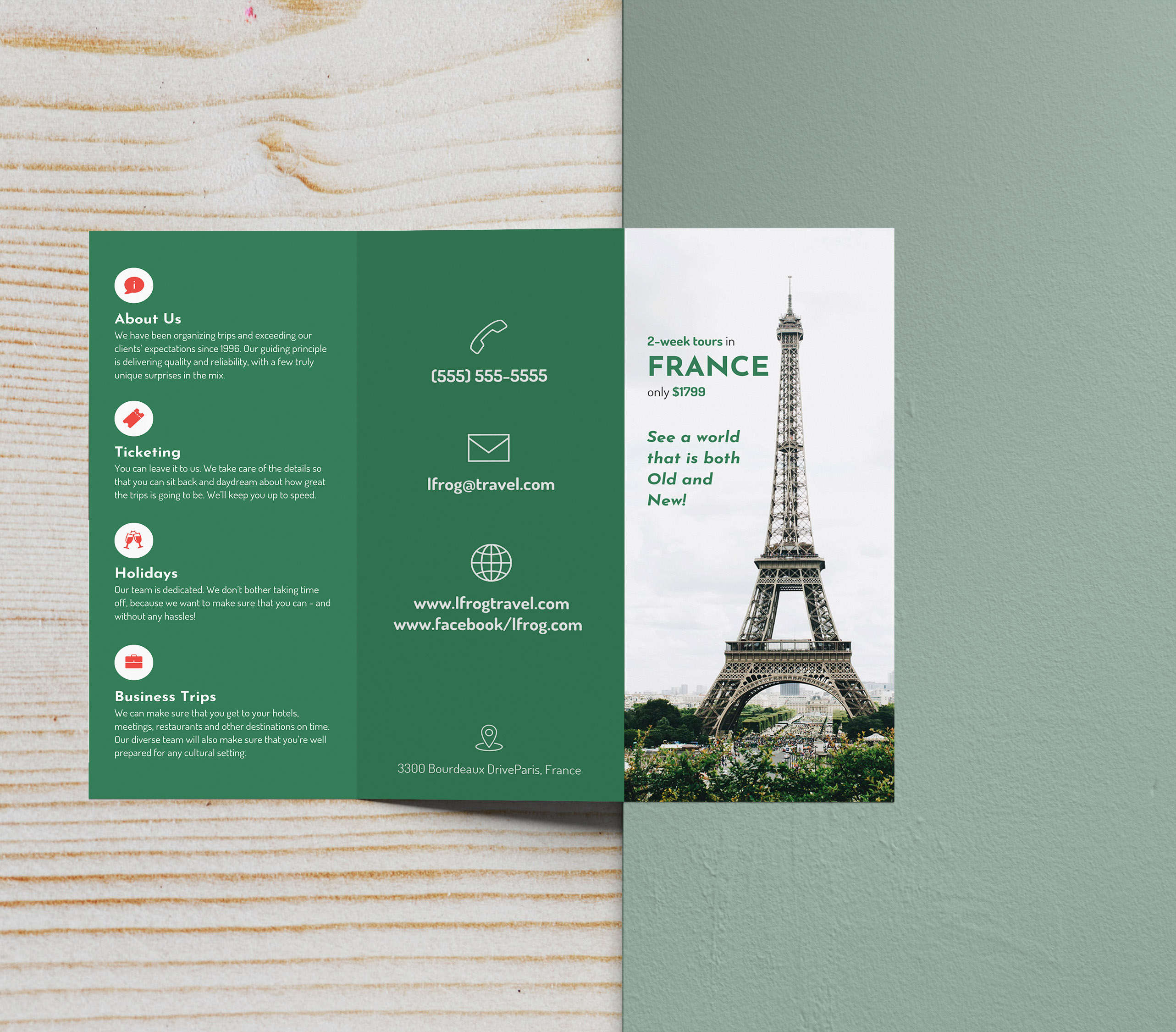 Travel Guide Brochure Template