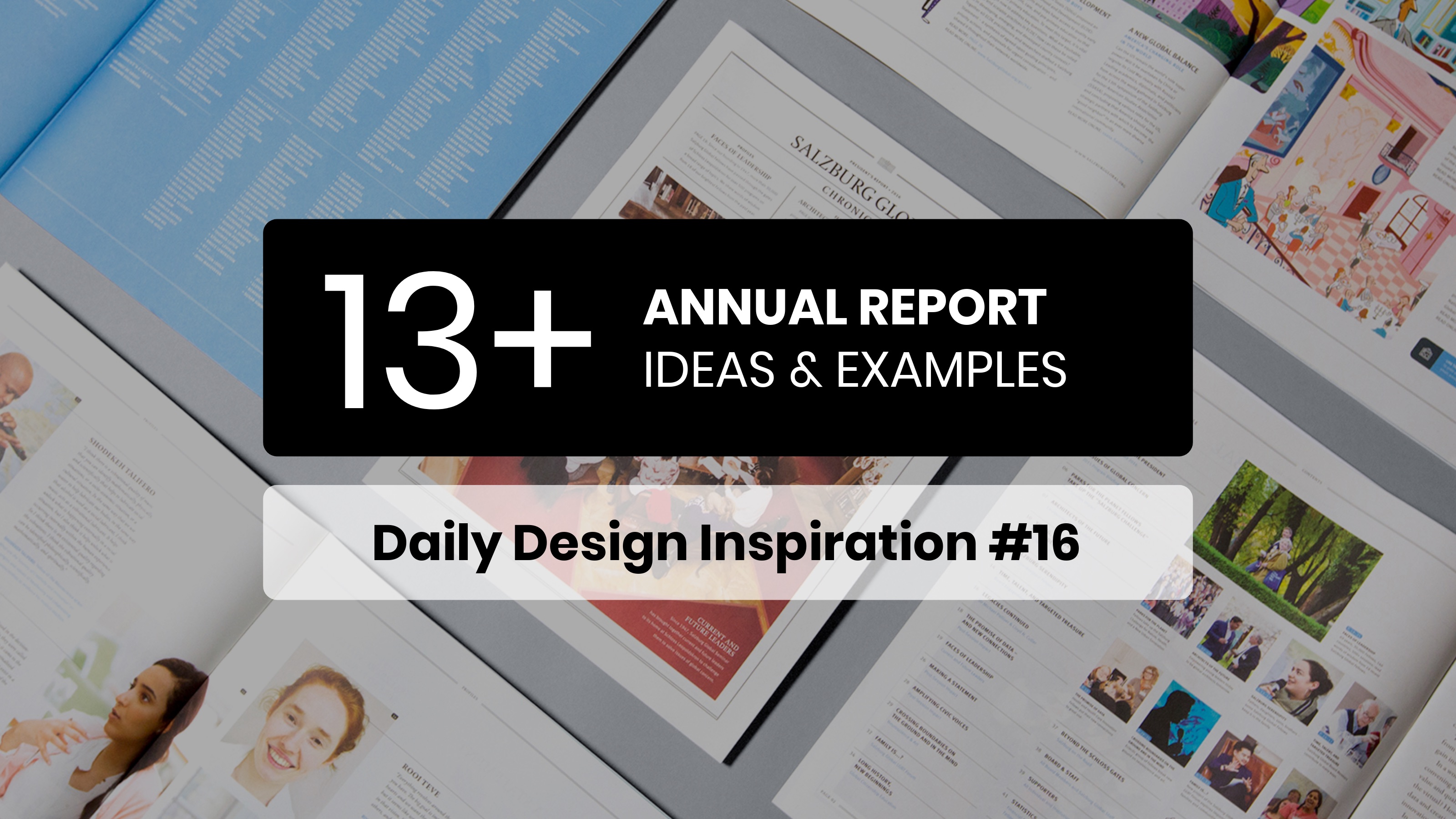 13 Annual Report Design Examples Ideas Daily Design Inspiration