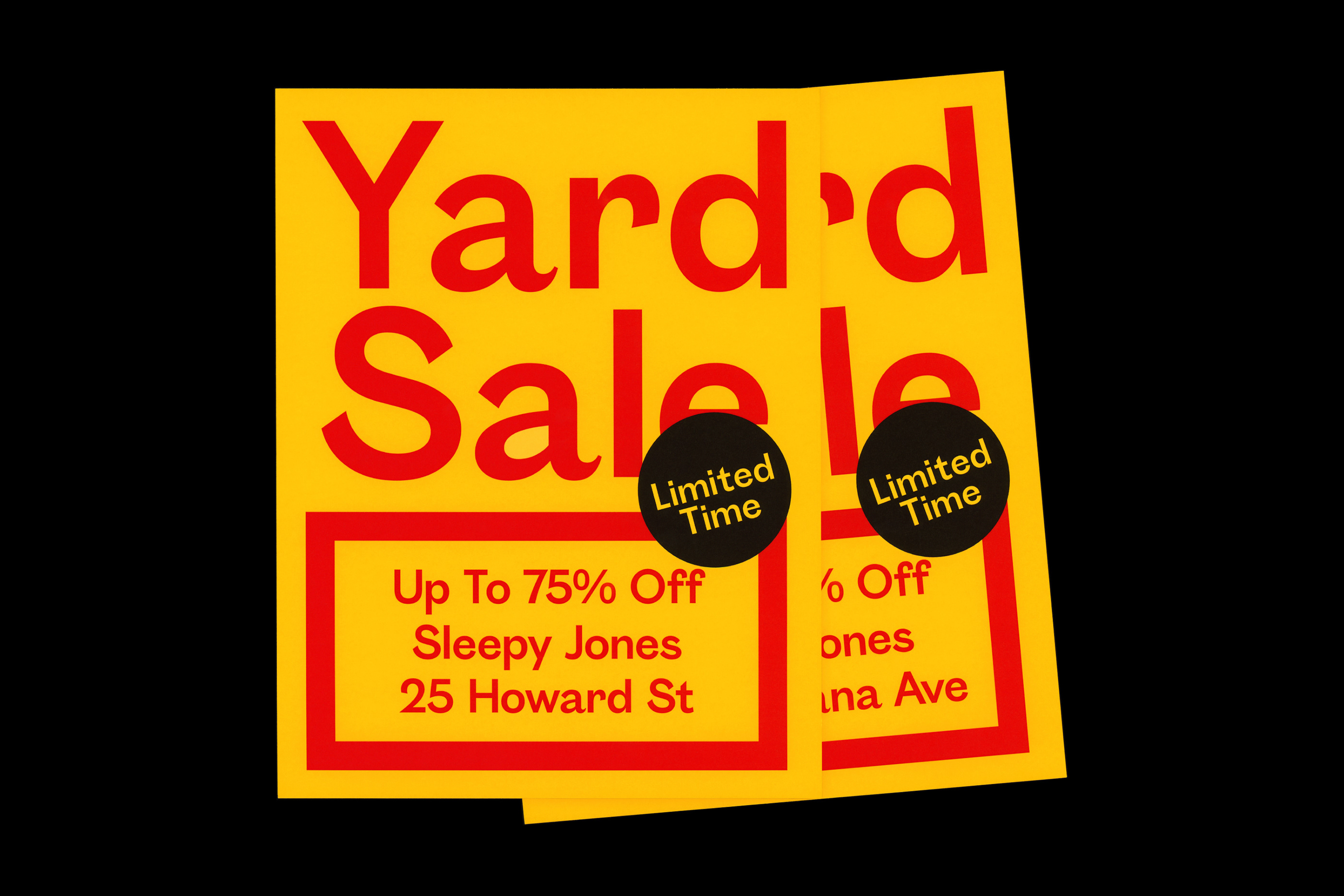 Sleepy Jones Creative Yard Sale Flyer Example Venngage Flyer Examples