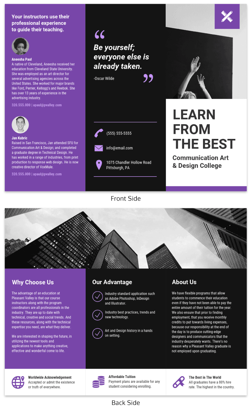 4 Fold Brochure Template