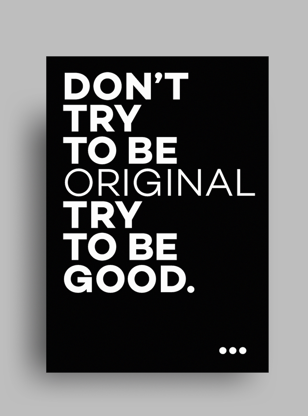 Creative Black Typography Poster Examples Venngage Poster Examples