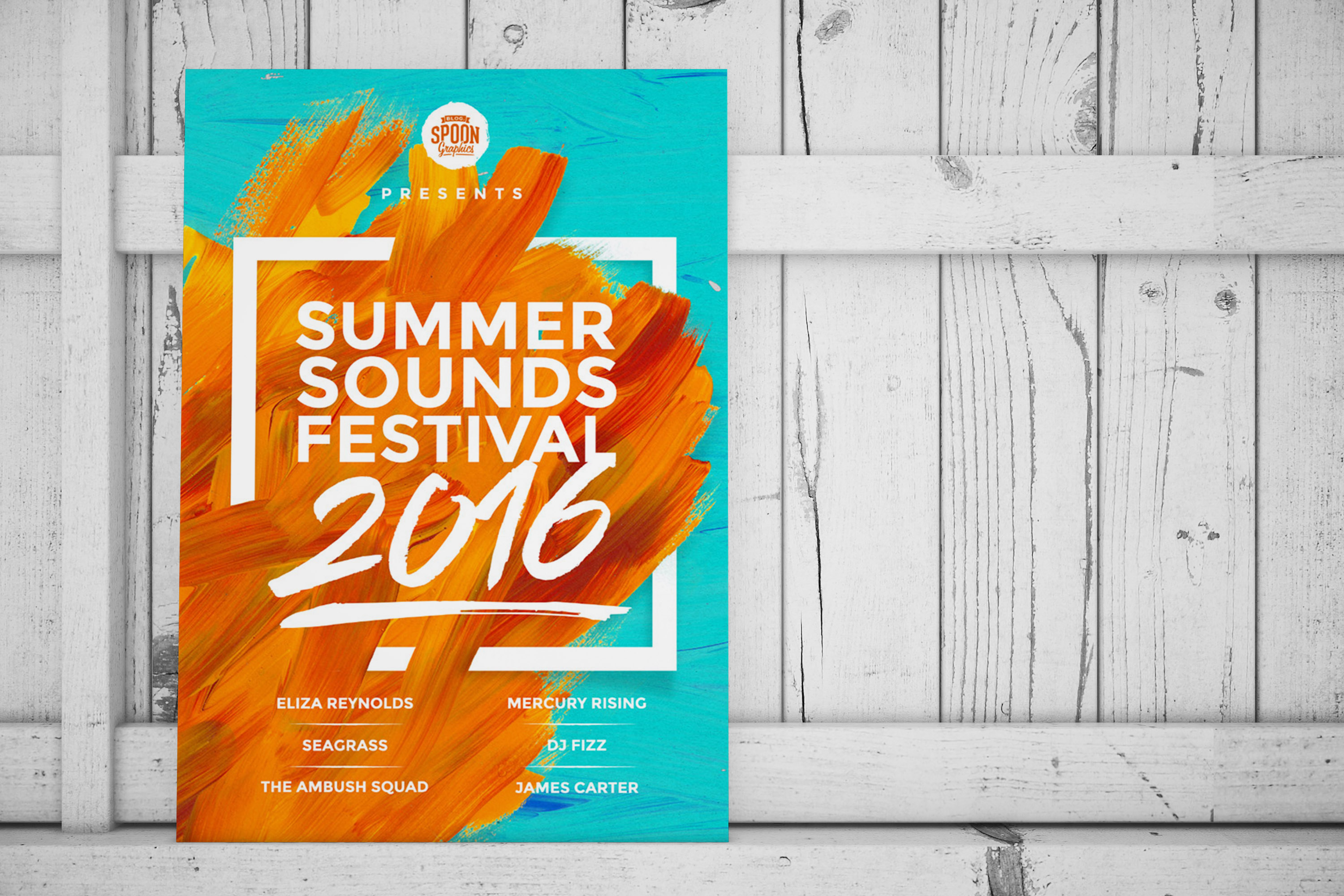 Summer Soynds Festival Event Poster Example Venngage Poster Examples